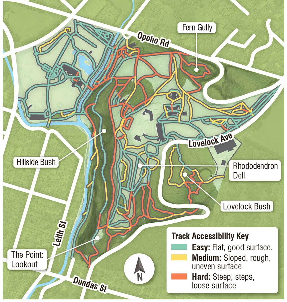 Dunedin Botanical Gardens Map | Fasci Garden